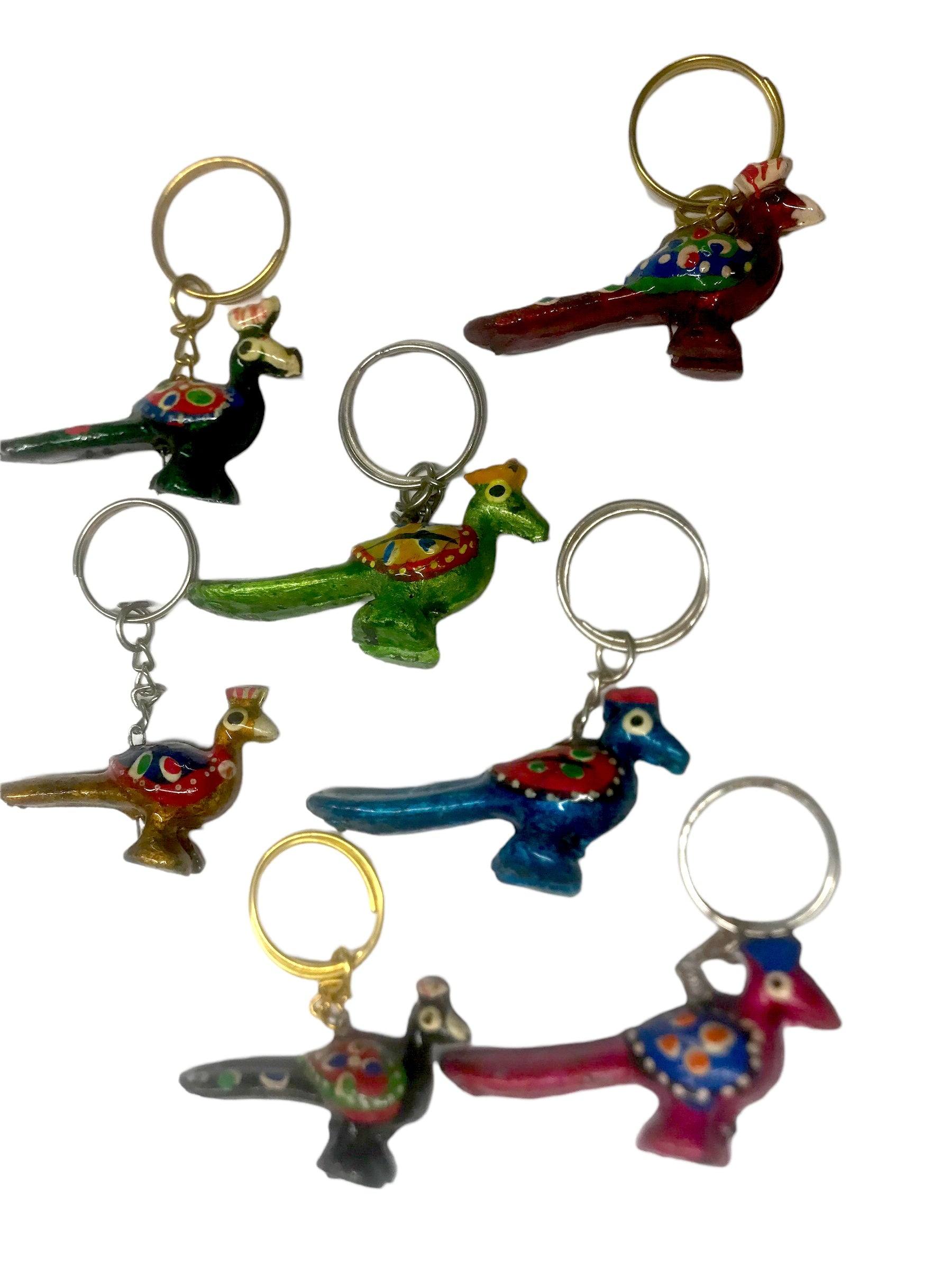 Handmade Ethnic Traditional Indian Peacock Keyring Keychain – Festival ...